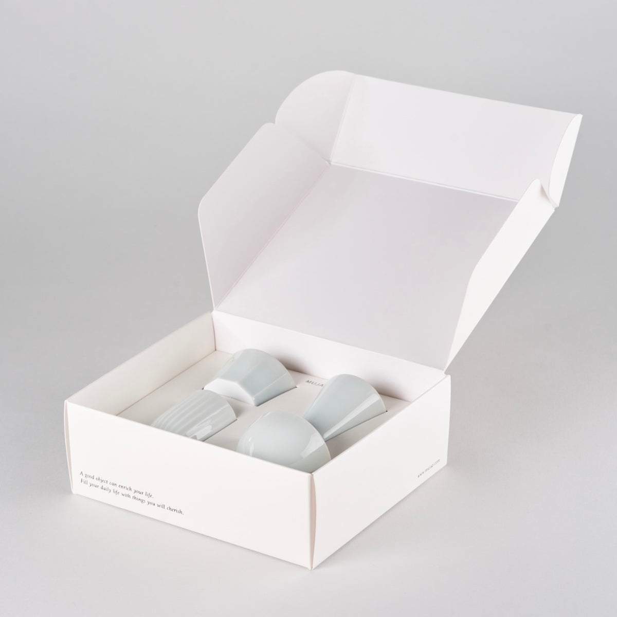 Mujagi Shot Cup 4 type, Gloss, Box W19.5cm x D19.5cm x H7cm – Artifactt.com